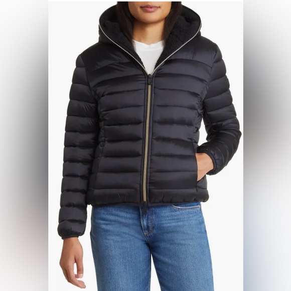 SAVE THE DUCK | Jackets & Coats | Save The Duck Elvira Water Resistant Hooded Puffer Jacket ...